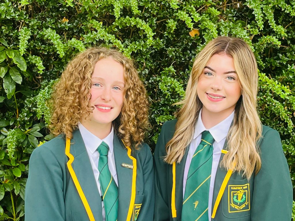 Hannah-Graham-and-Abbie-Milligan-School-Captains - Dumfries High School
